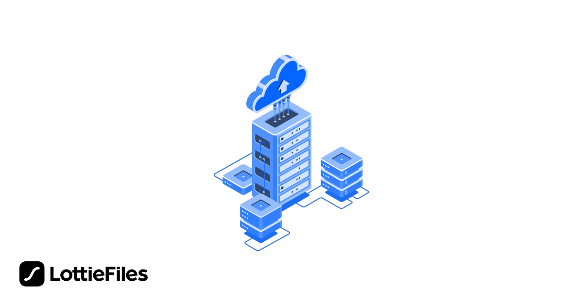 Free Cloud Server Animation by tira | LottieFiles