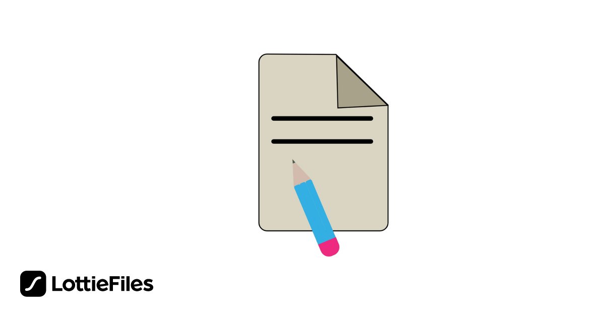 Free editable document Animation by Anwar | LottieFiles