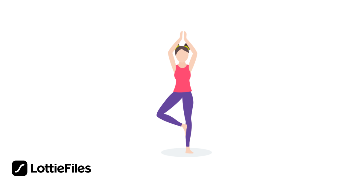 Free Tree pose yoga Animation by Ajinkya Tagwale | LottieFiles