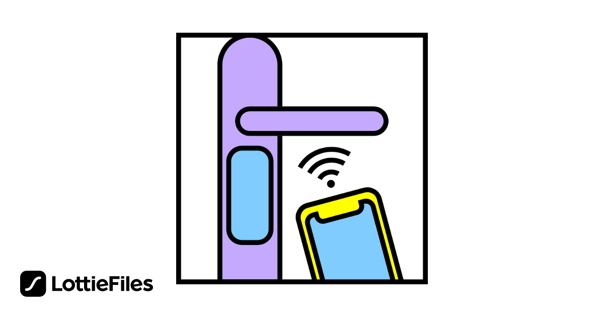 Free Door lock Animation by Klaudia Sagan | LottieFiles