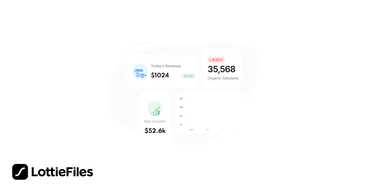 Free finance graphs Animation by Syed | LottieFiles