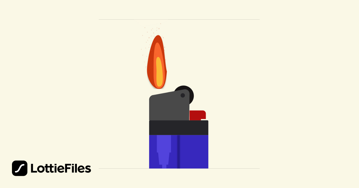 Free Lighter Flame Animation by Ege | LottieFiles