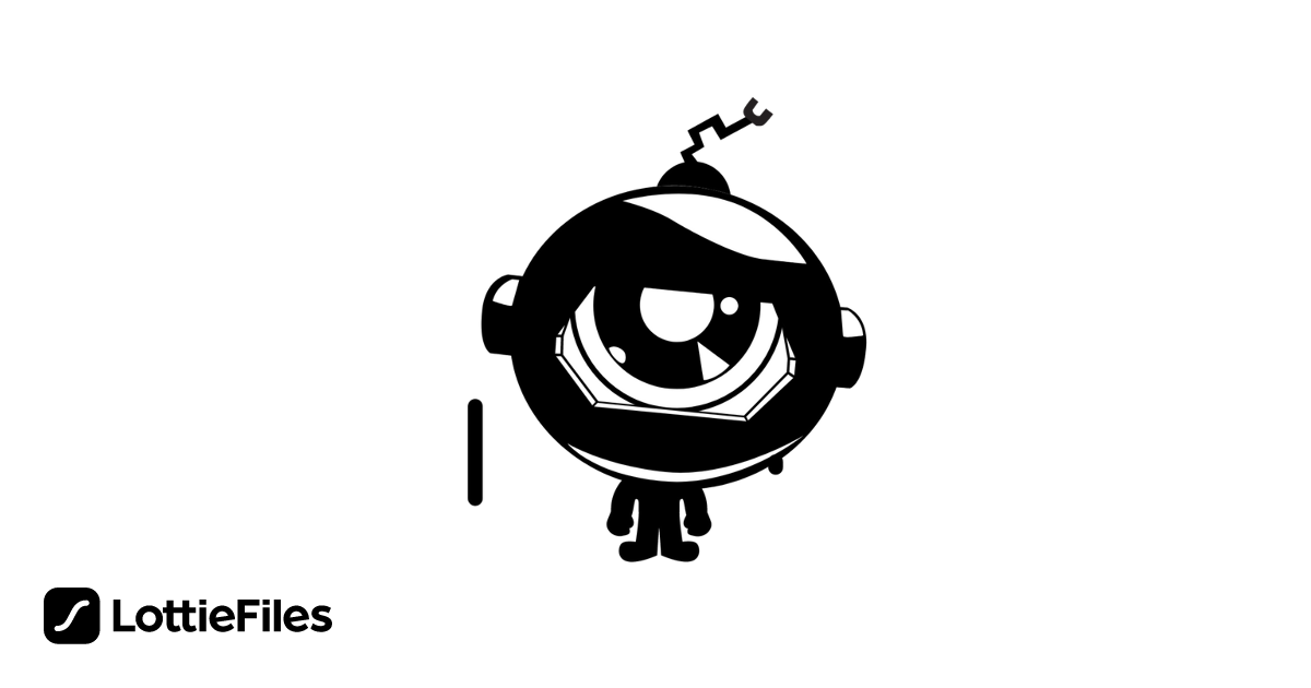 Free black roboto Animation by GAB MIJARES | LottieFiles