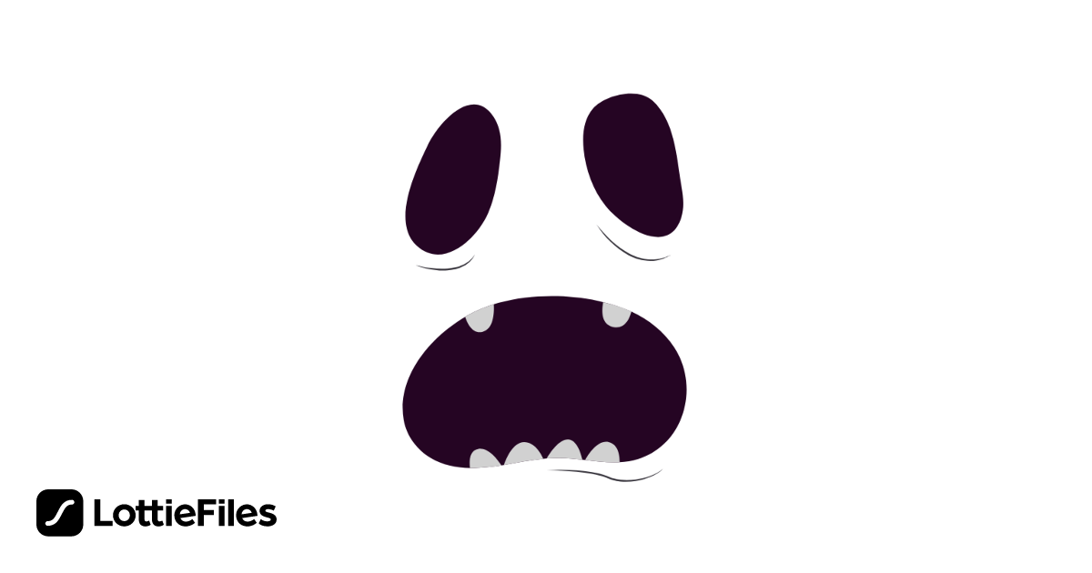 Free Halloween Ghost face Animation by Tom | LottieFiles