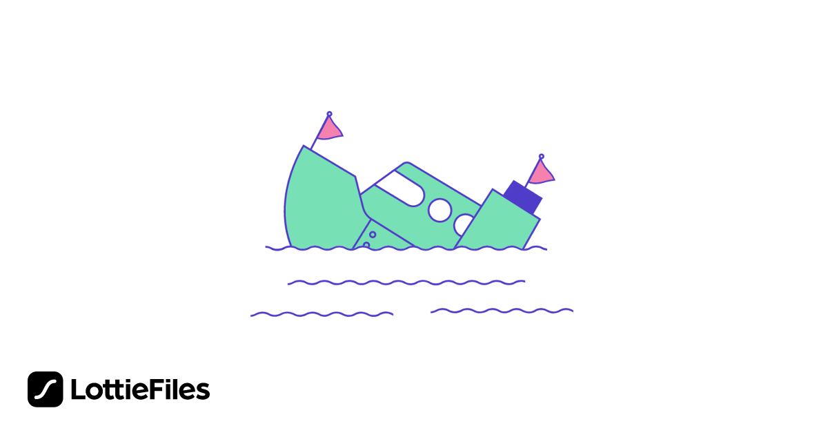 Free Wreck ship sunken steamboat with pipes on bottom Animation by ...