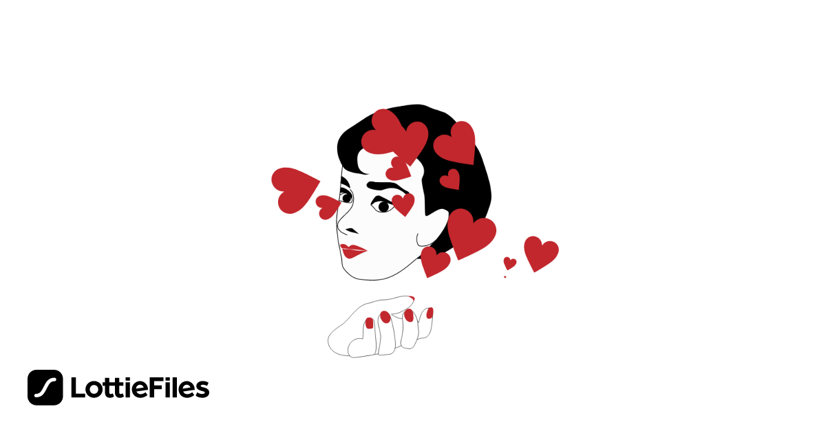 Free Throwing kiss! Animation by Akiko | LottieFiles