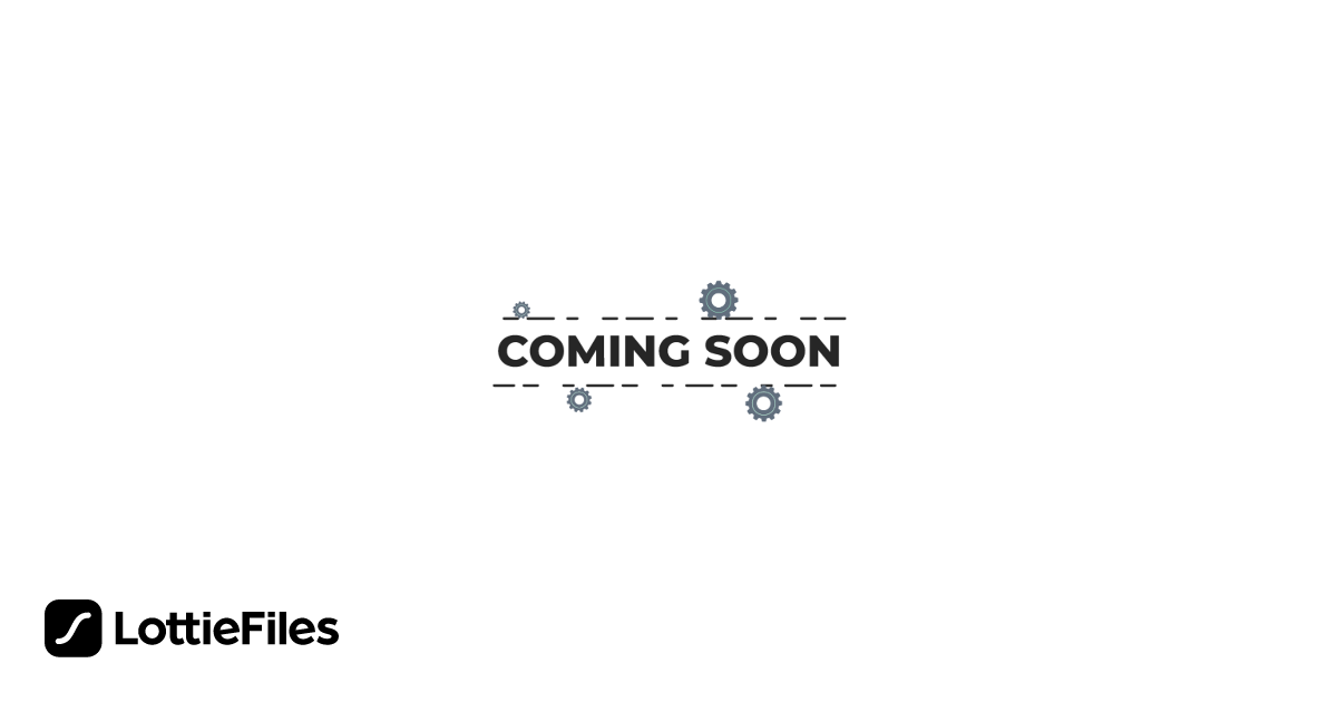 Free COMING SOON Animation by Artem | LottieFiles