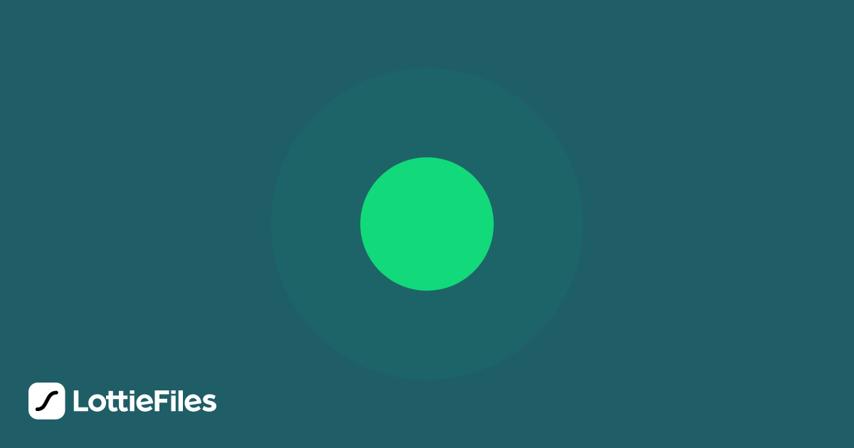 Free pulsing dot Animation by Jon Arnold | LottieFiles