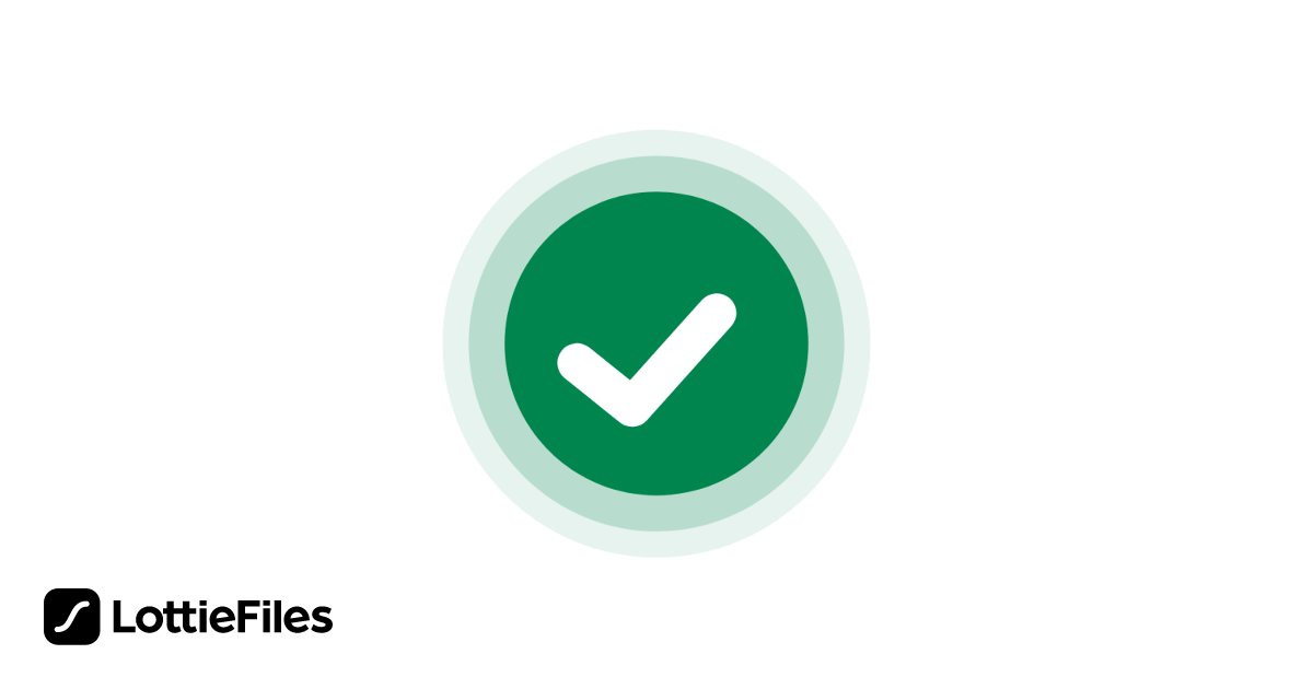 Free Success Check Animation by Chukkrit | LottieFiles