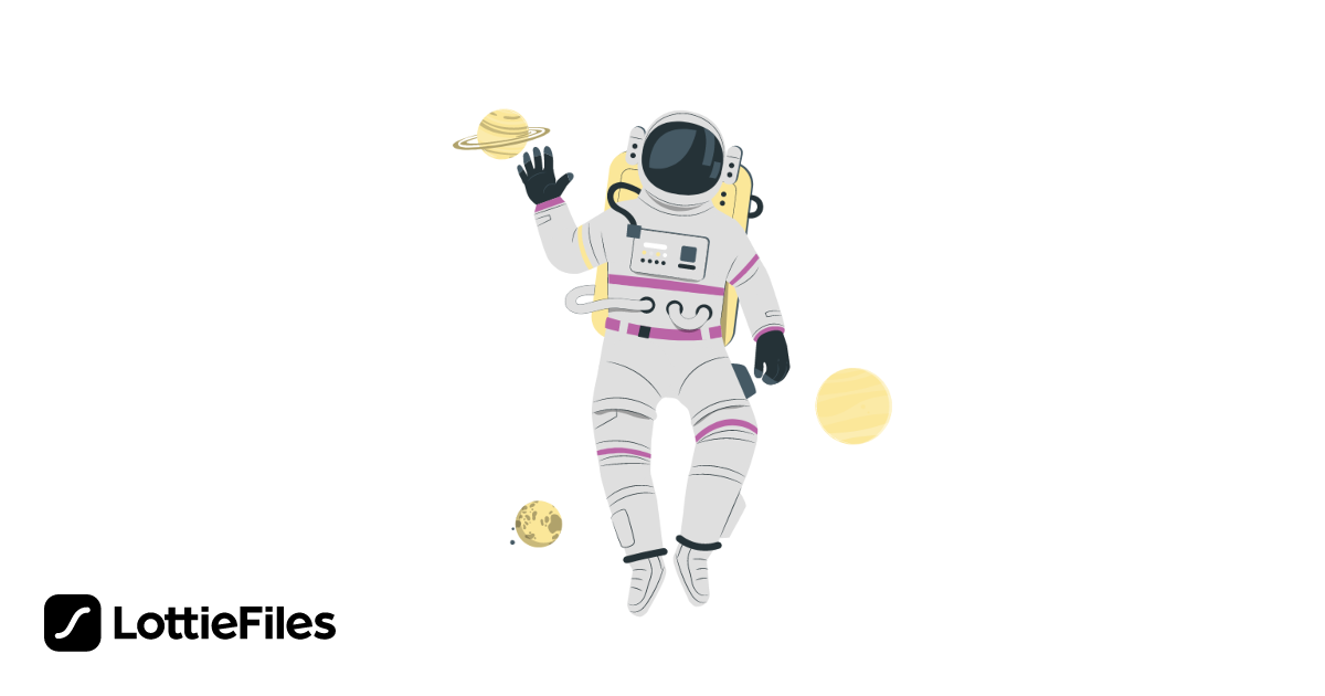 Free Astronaut Animation by Ice | LottieFiles