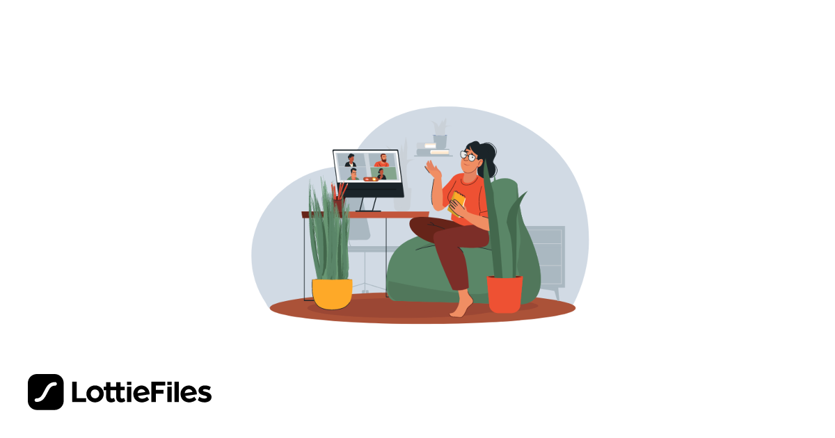 Free online meeting Animation by Aniee | LottieFiles