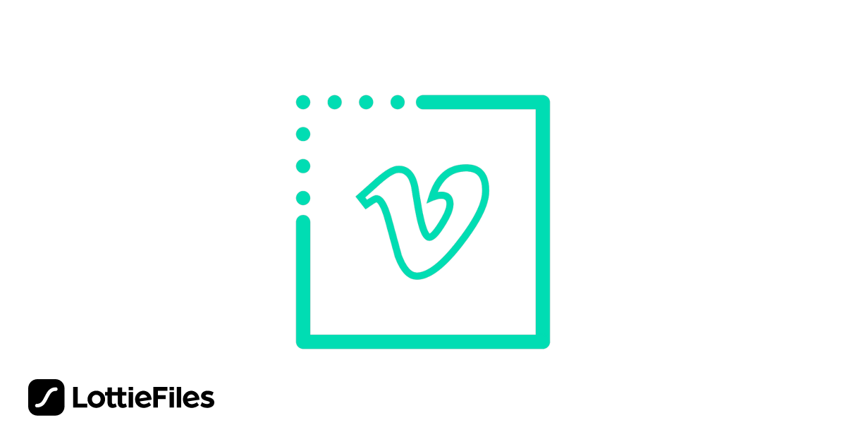 Free Vimeo icon Lottie JSON animation Animation by Weblodge | LottieFiles