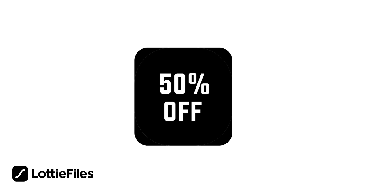 Free 50 Percent Off Animated Animation by Zayn | LottieFiles