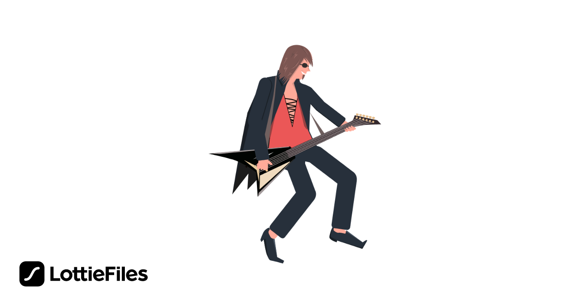 Free Rock & Roll man Animation by Sadegh Samani | LottieFiles