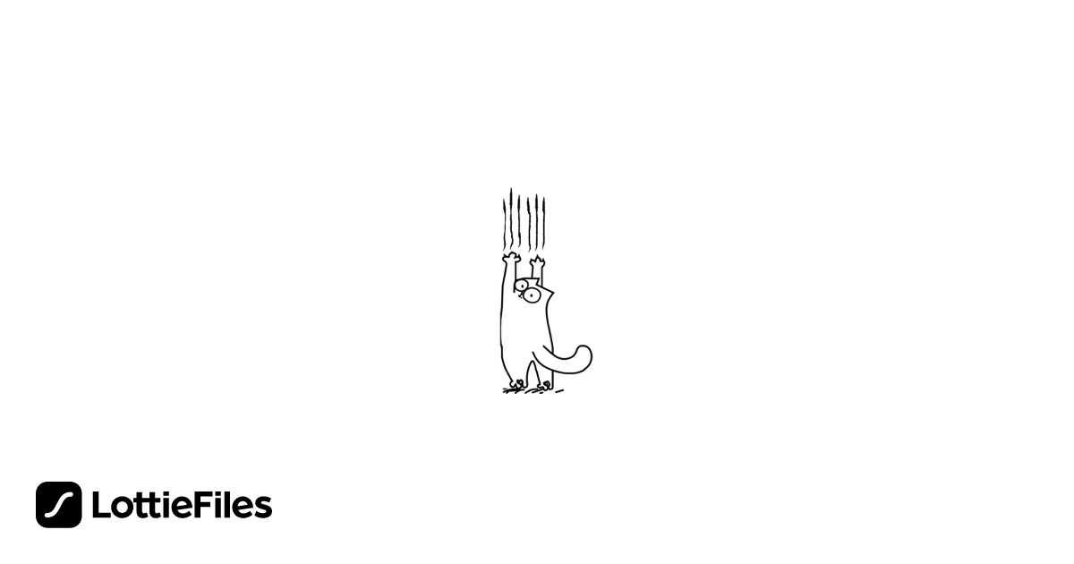 Free Scratching Cat Animation by Sofiia | LottieFiles