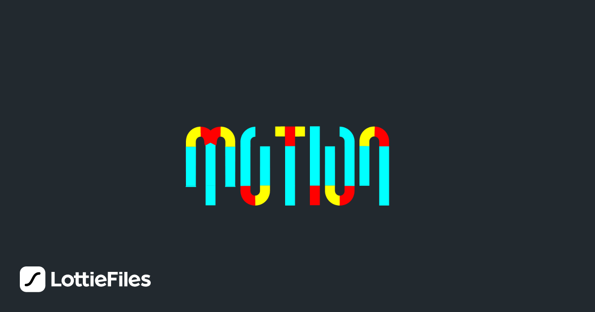Free MOTION-Modular Font Animation by Ilya | LottieFiles