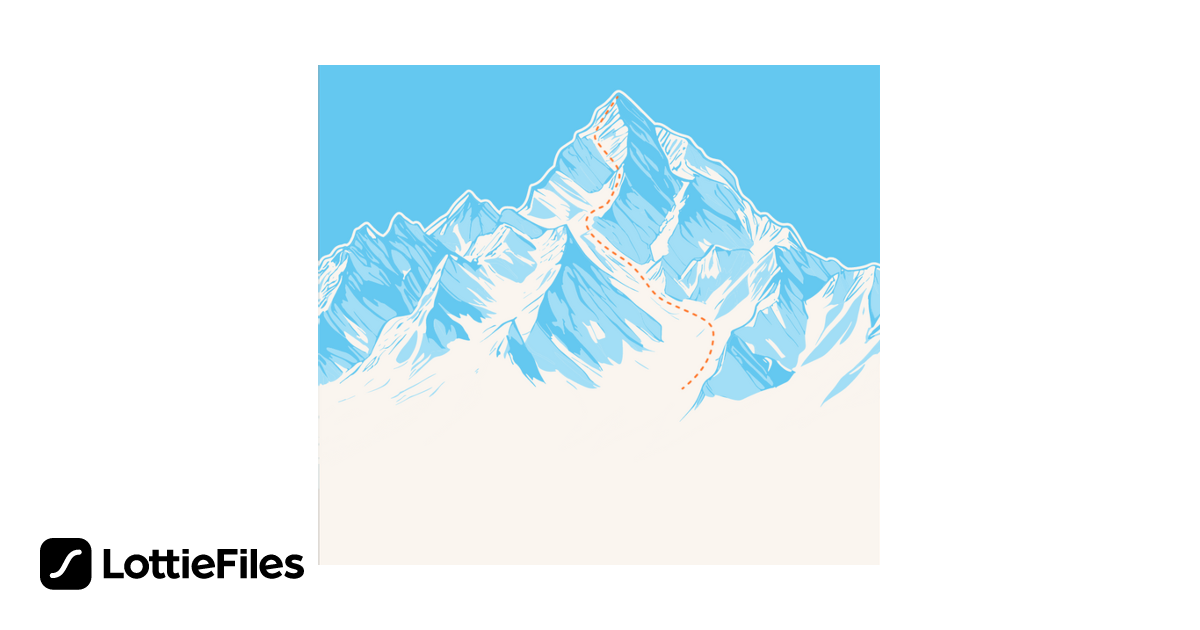Free No Elevator to Everest Animation by Pen & Mug | LottieFiles