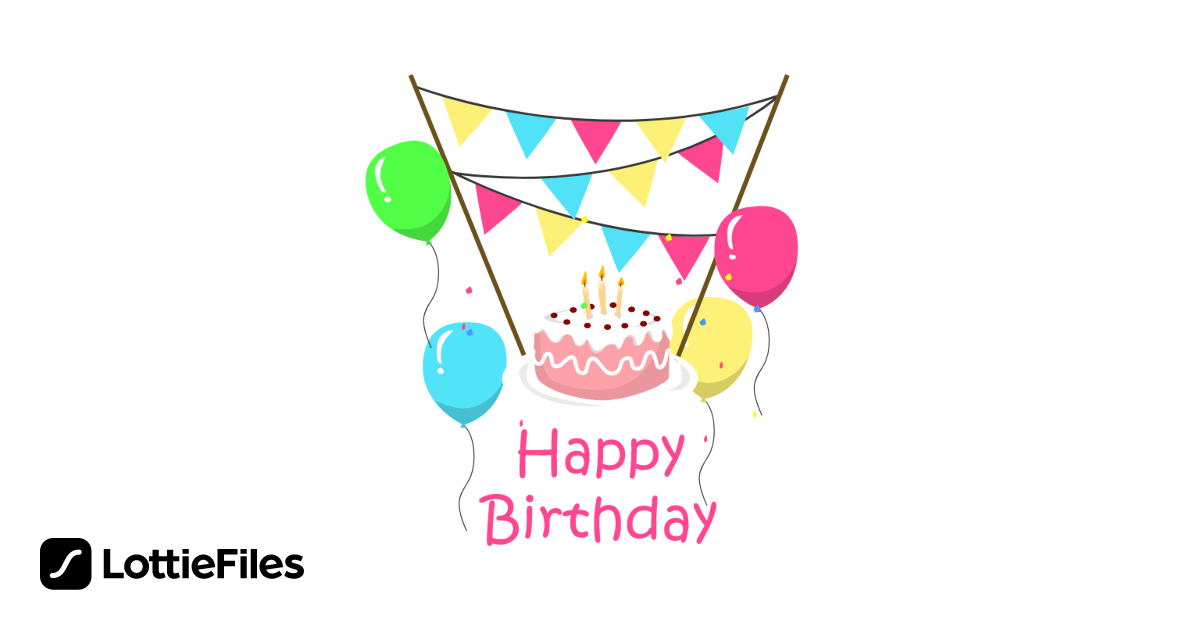Free Happy Birthday Animation by CreativPixl | LottieFiles