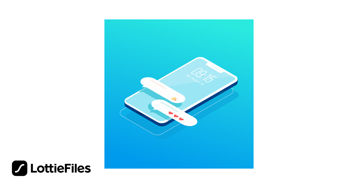 Free Notification Isometric Animation by Priyanshu | LottieFiles