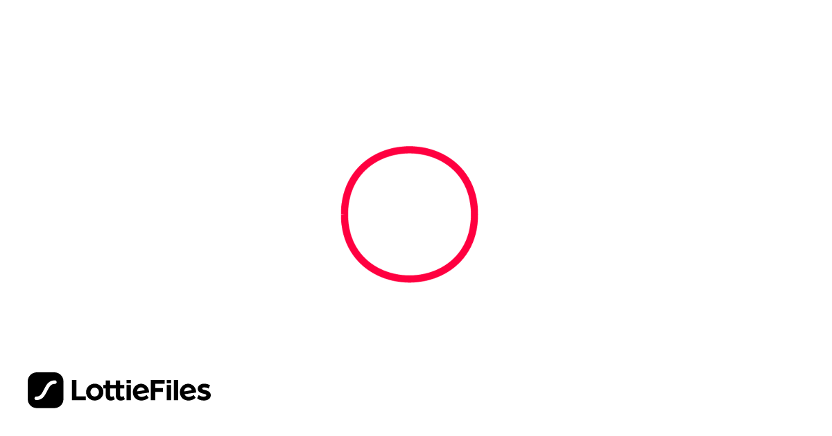 Free flashing red circle animation. Animation by chris | LottieFiles