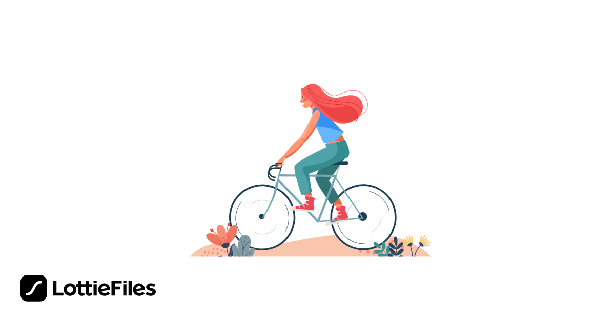 Free Bike Girl Animation by Rafael Elena Torremocha | LottieFiles