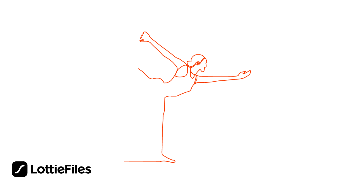 Free Single Line Lady Yoga Animated Animation by SM | LottieFiles