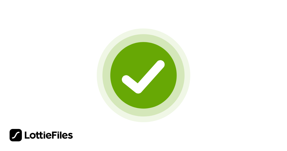 Free Success Check Animation by Priyal Nagpal | LottieFiles