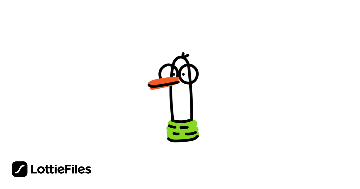 Free Shocked Duck Animation by Wanda Arca | LottieFiles