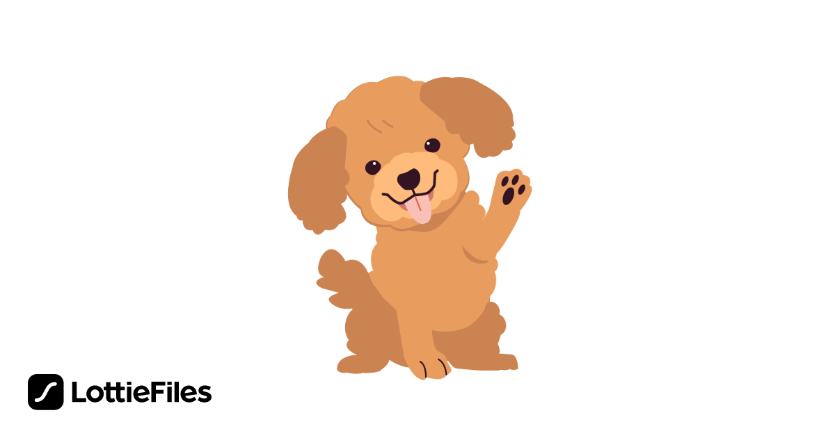 Free Poodle waving Animation by Hùng Hoàng | LottieFiles