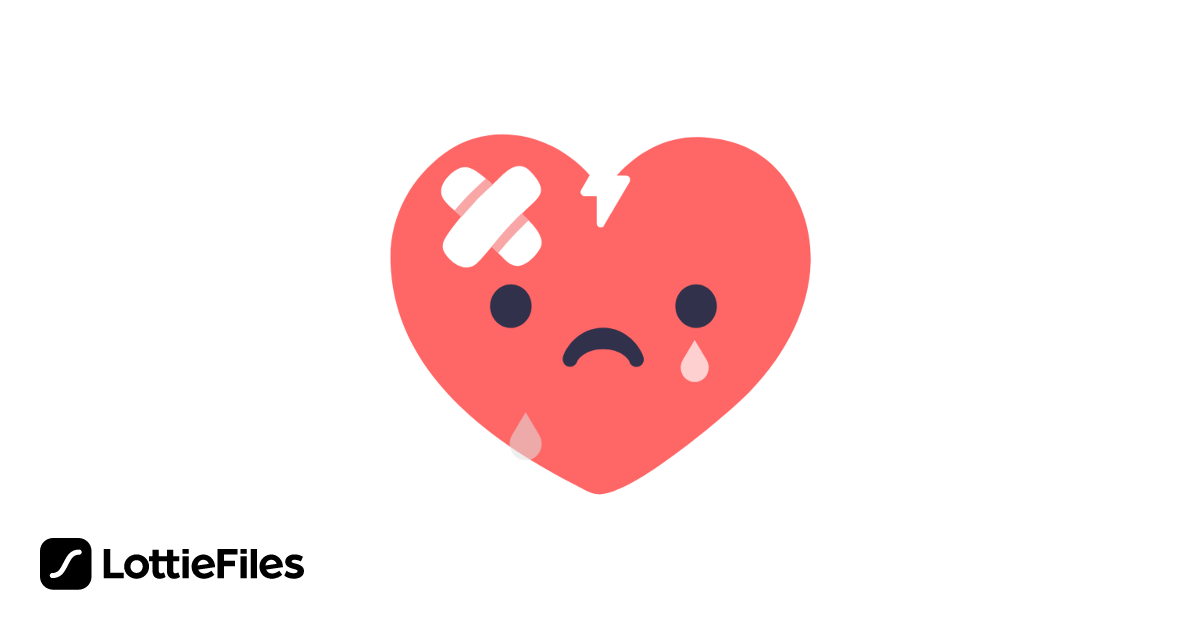 Free crying heart Animation by Gaurav Borra | LottieFiles