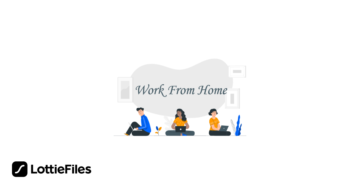 Free Work From Home Animation by Paulo | LottieFiles
