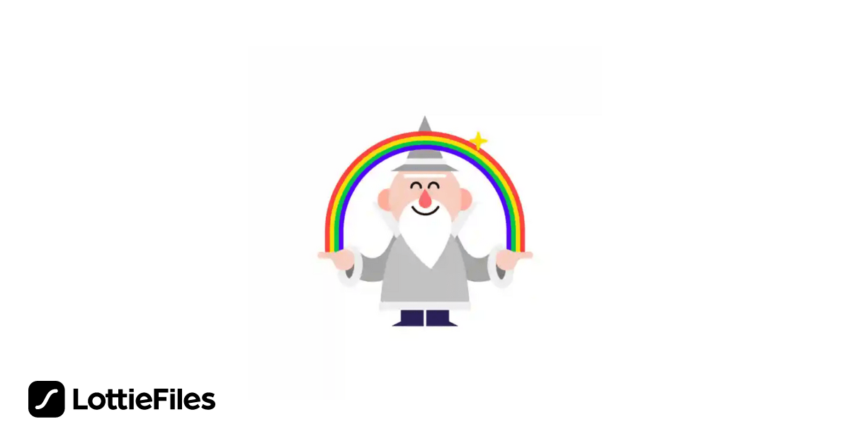 Free Rainbow Wizard Animation by Irfan | LottieFiles