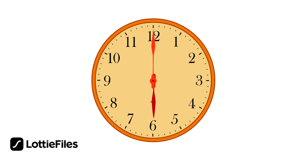 Free Wall clock loop loading Animation by DXIT | LottieFiles