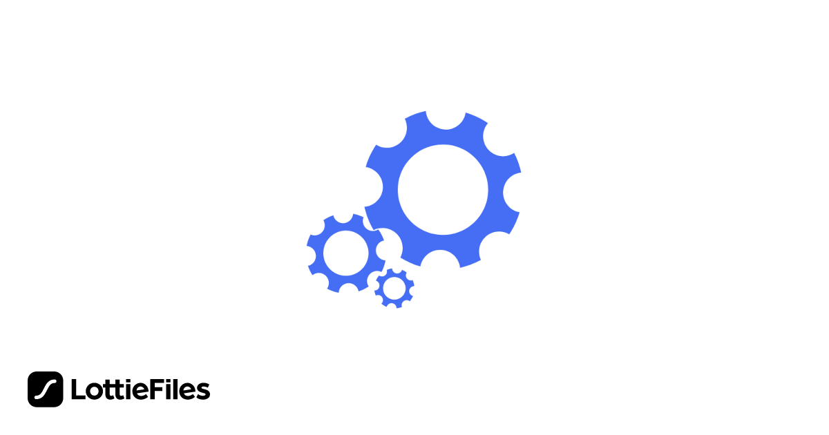 Free Loading Gears Animation by | LottieFiles