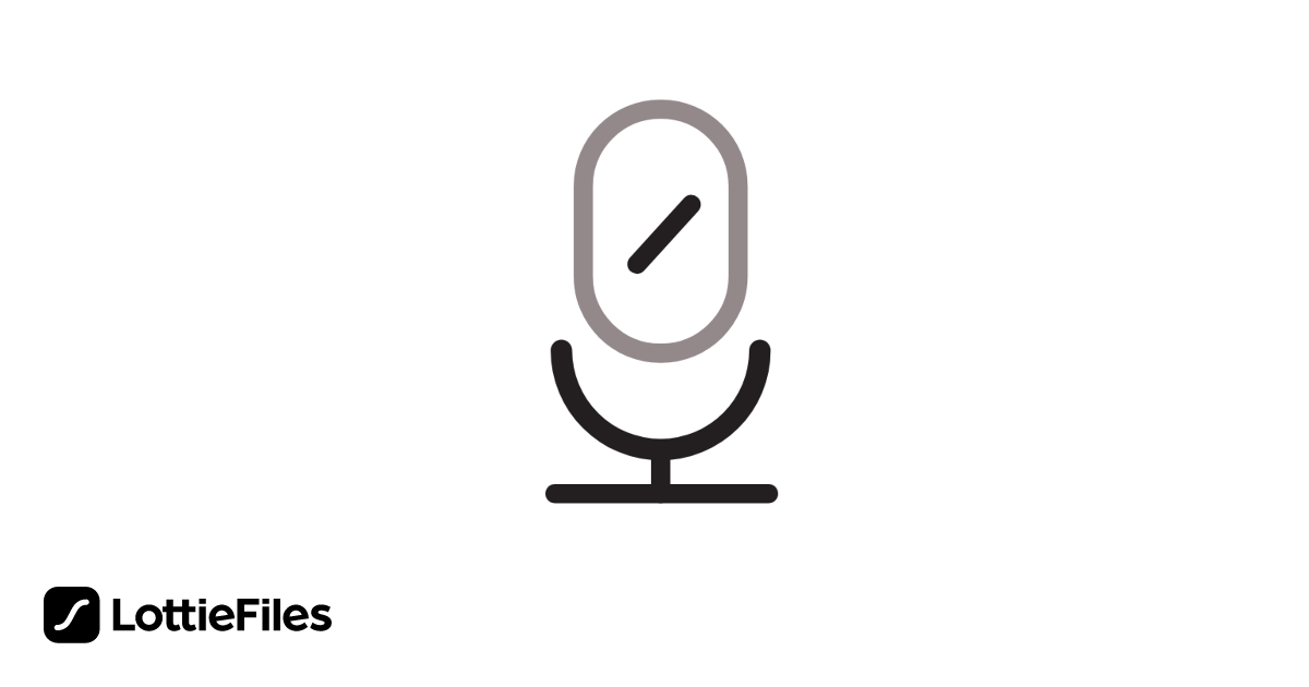 Free Microphone (Mute) Animation by john ope | LottieFiles