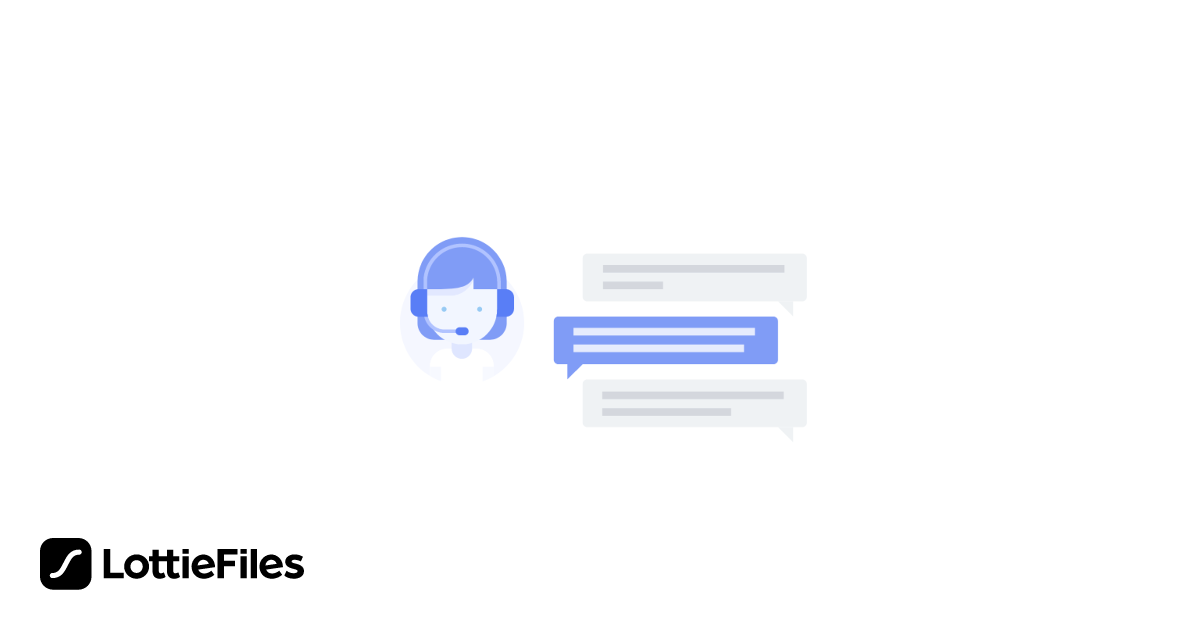 Free Support chat Animation by Pavel Sevtov | LottieFiles