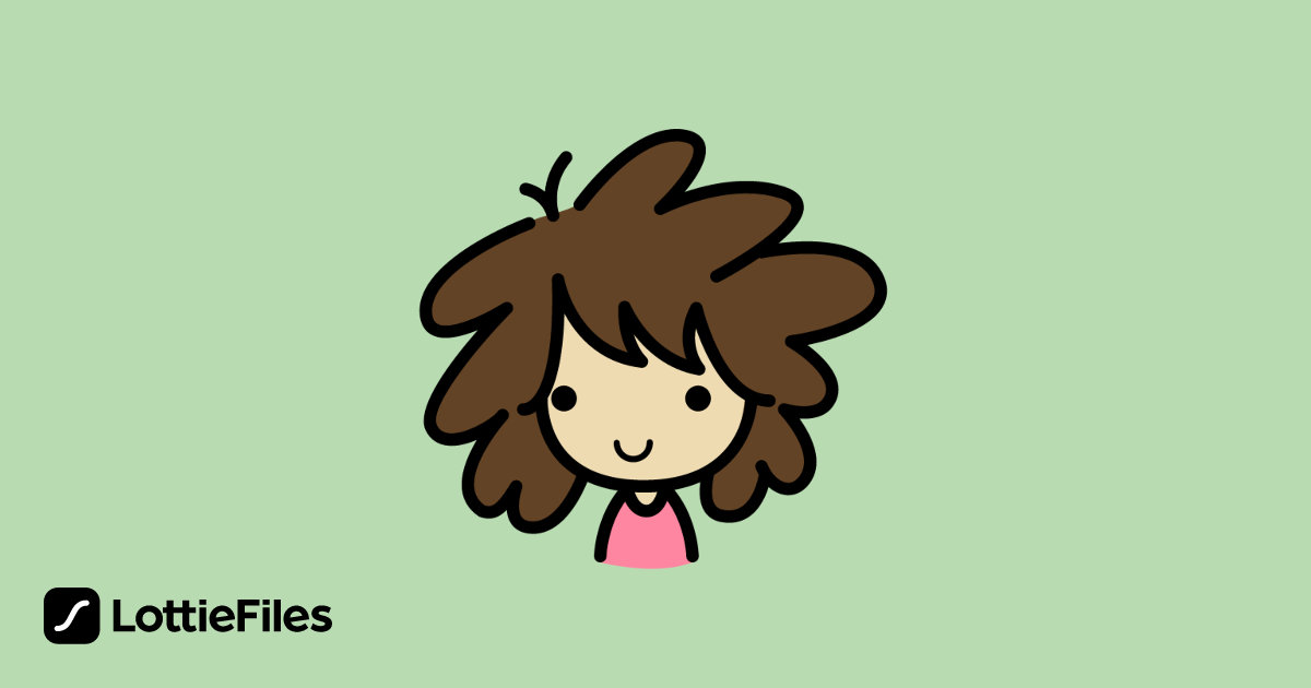 Free Curly Girl Animation by Tom | LottieFiles