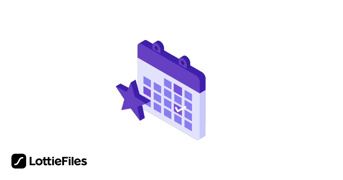 Free Calendar Animation by Fun | LottieFiles