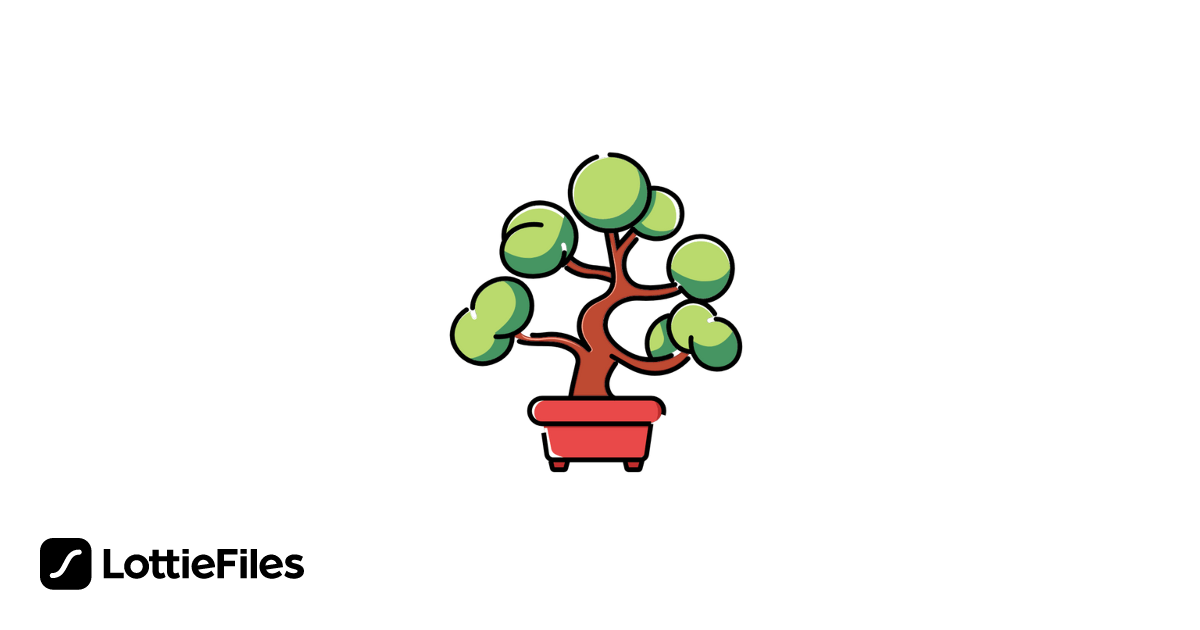Free Bonsai tree icon Animation by Griferr | LottieFiles