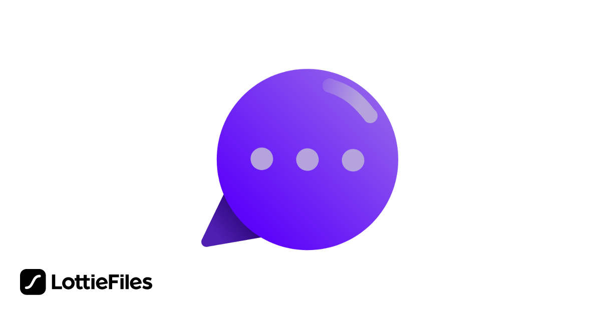 Free Chat Icon - Circle Animation by Michael Katiba | LottieFiles