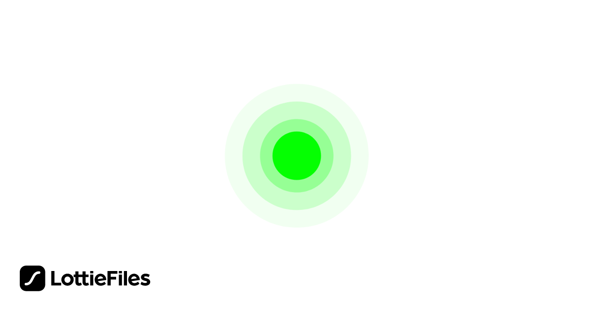 Free Green Pulse Dot Animation by Saim | LottieFiles