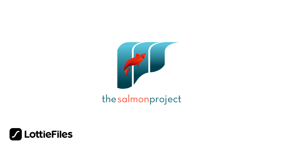 Free The Salmon Project logo Animation by Karen L | LottieFiles