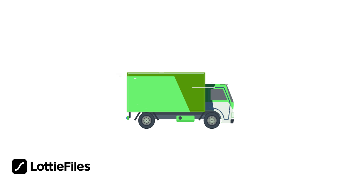 Free Truck Green Blue Animation by Fabián | LottieFiles