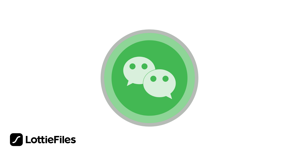 Free WeChat logo Animation by Israr | LottieFiles