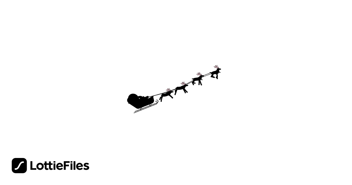 Free Santa's Sleigh Animation by Faristha Kanakkapillai | LottieFiles