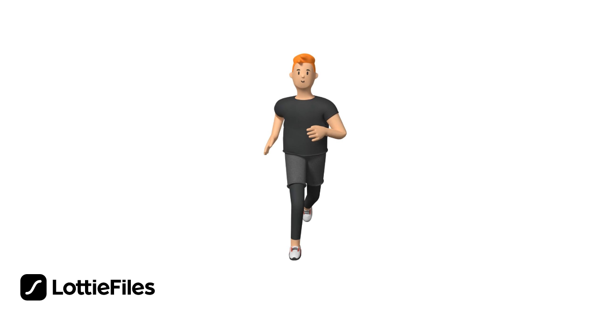 Free 3D Runner Animation by Irfan | LottieFiles