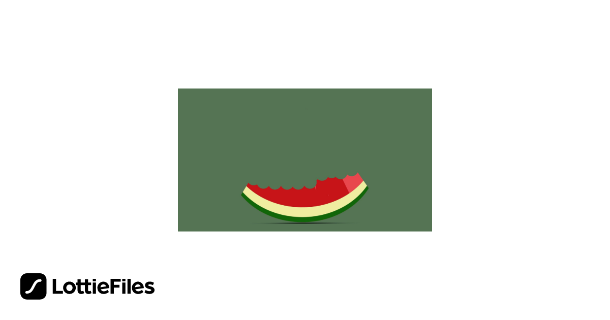 Free Watermelon Bite Animation Animation by Hemant Yamgar | LottieFiles