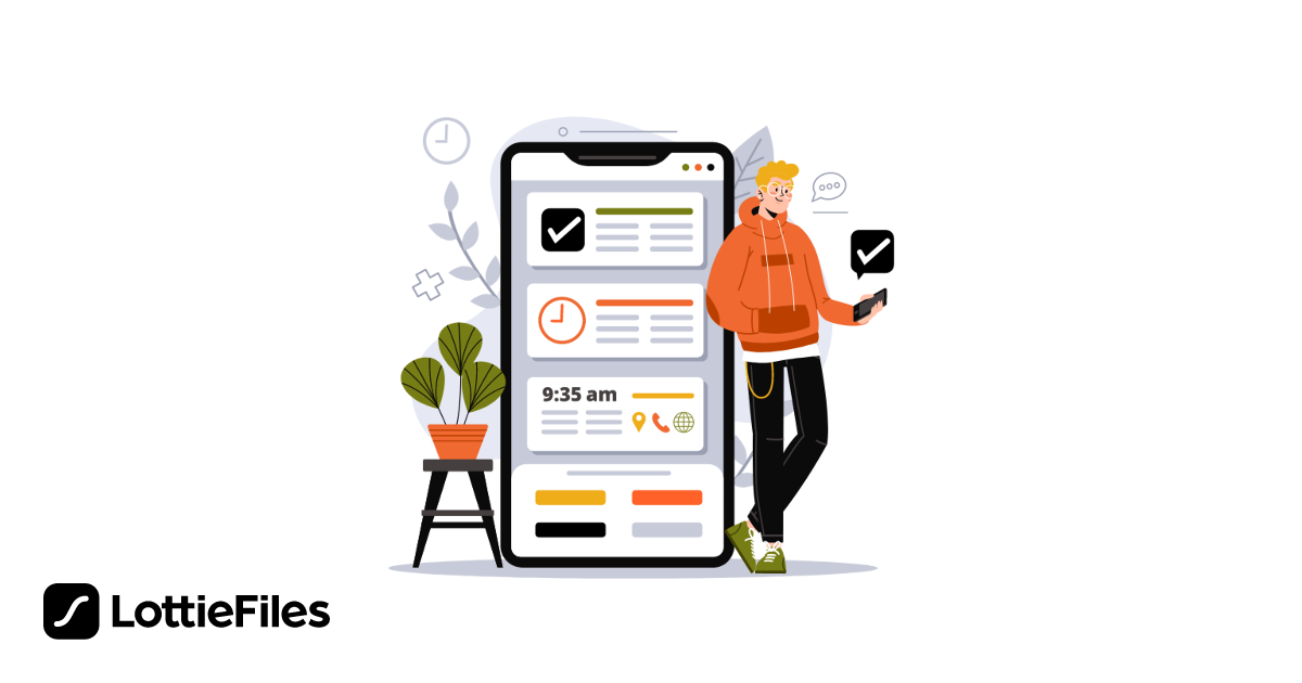 Free widget screen Animation by Abhilesh Kapdi | LottieFiles