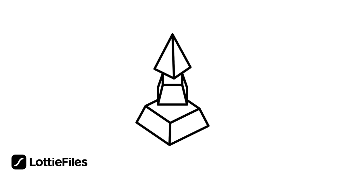 Free Rotating Pyramid Segments Animation by Ision Industries | LottieFiles