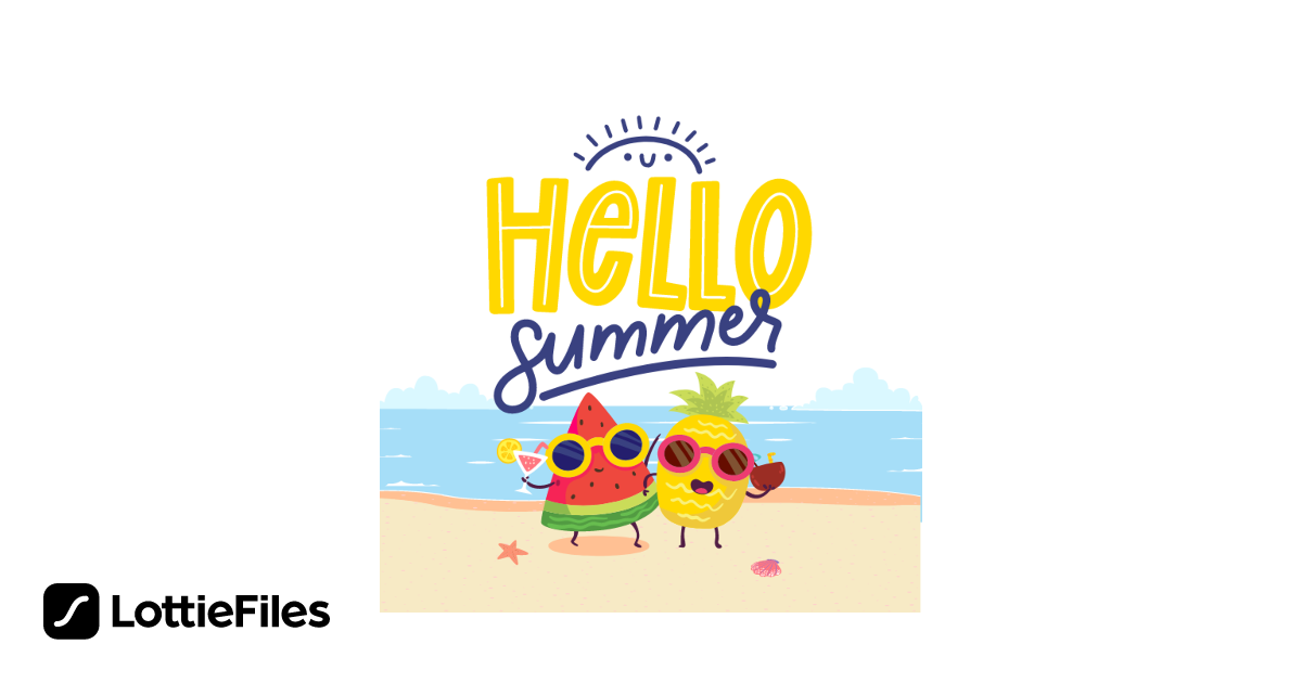 Free Hello Summer Animation by Boltbite | LottieFiles